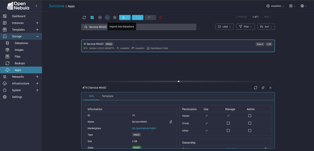 Introducing MinIO: First Open Source Object Storage Appliance for OpenNebula