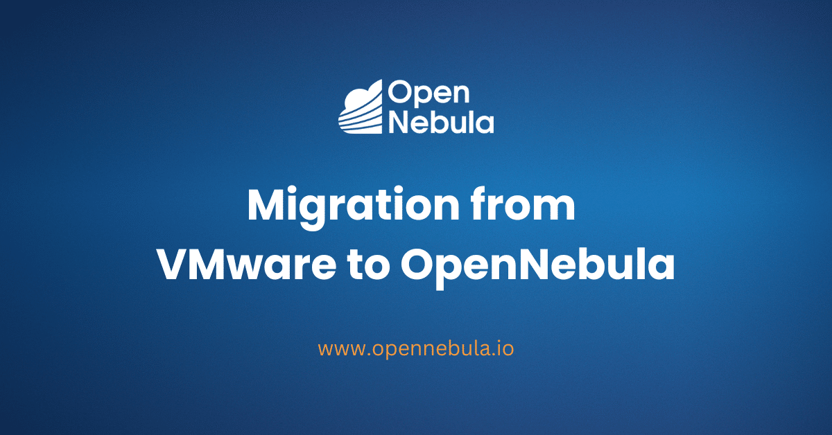 Migrate from VMware to OpenNebula