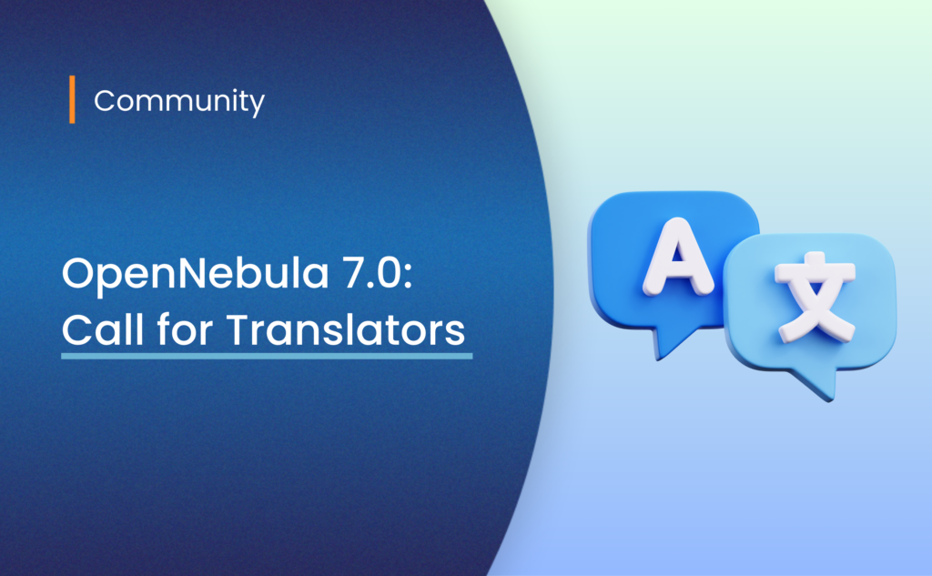 Help Translate OpenNebula 7.0 – Join the Community Effort